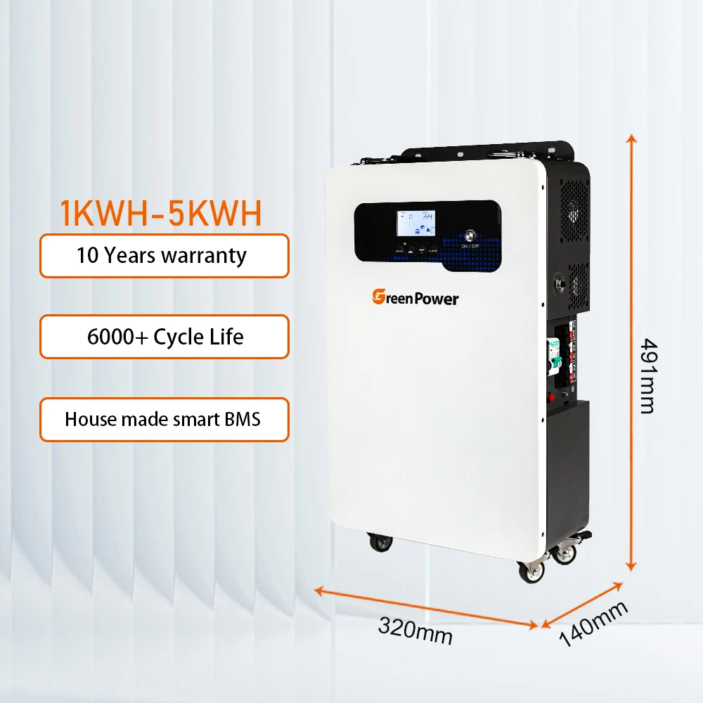 All In One Inverter Battery 2.56KWH 4.8KW 5.12KW Hybrid 5.12KW Solar ...