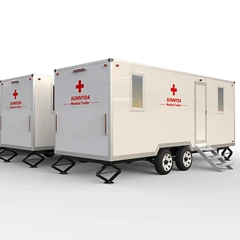 Modular Prefabricated Truck Trailer Unit Mobile Hospital For Medical ...
