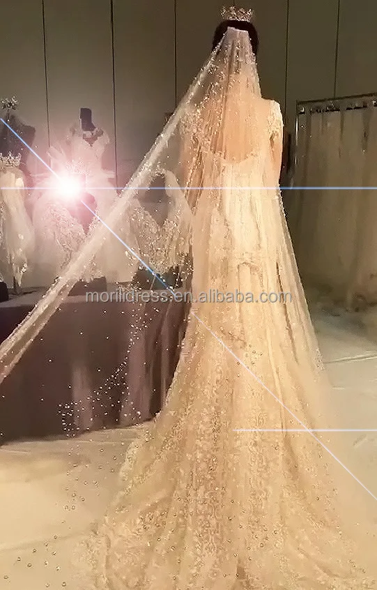 Morili Top Quality Long Pearls 1 Layer Ivory 3 Meters Width 3.5 Meters ...