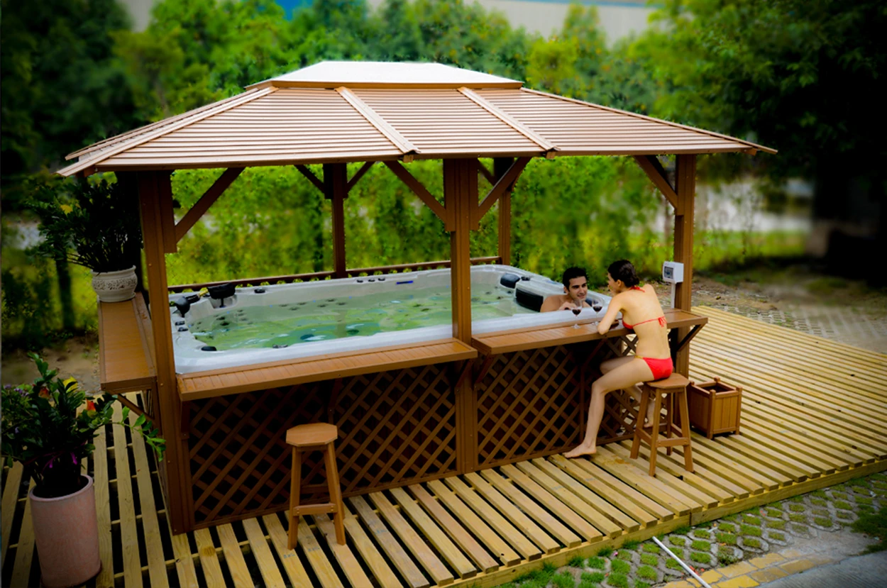 Luxury 10 Person Swim Spa Tub - Perfect for Outdoor Fun