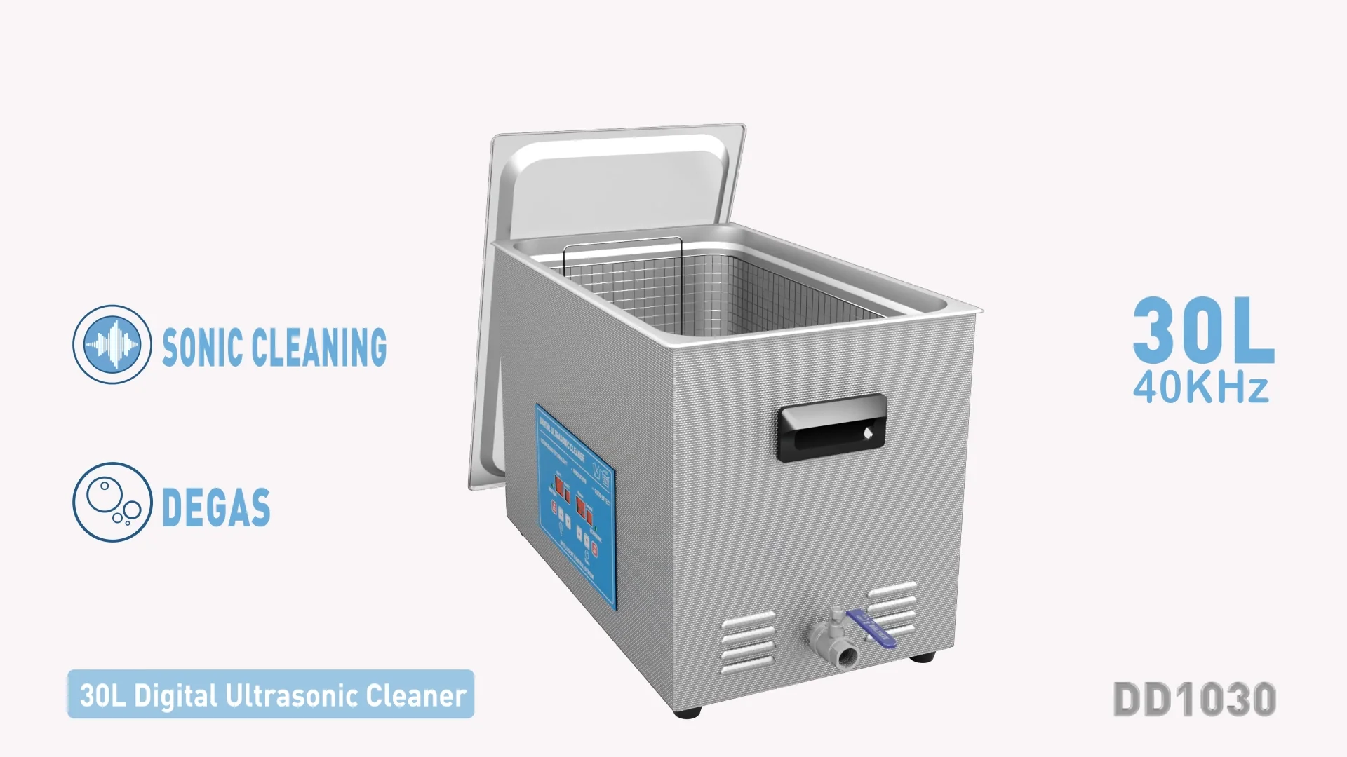 30l Stainless Steel Ultra Sonic Soak Tank Industrial Ultrasonic Cleaner ...