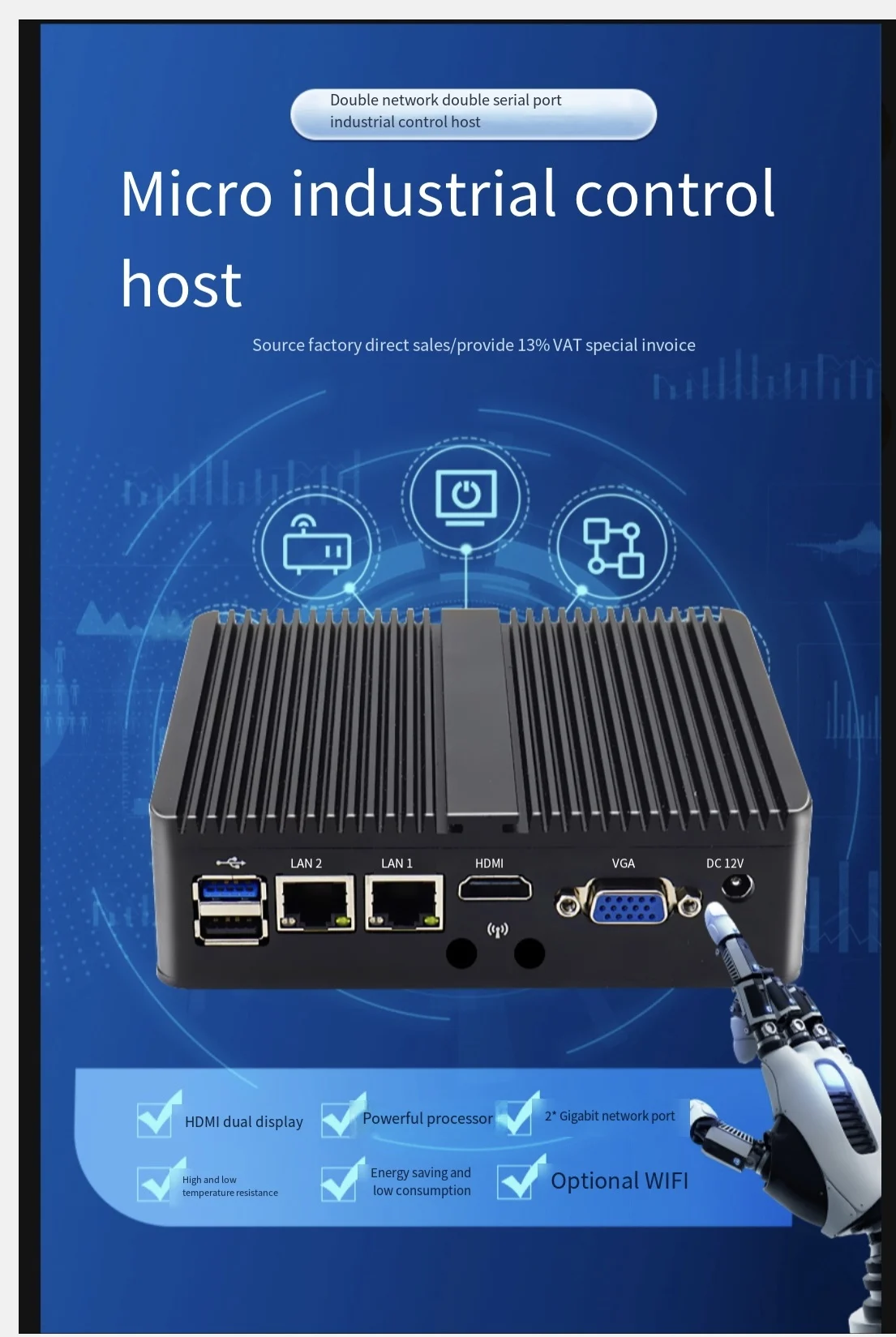 Vincanwo In-tel Core I3 I5 I7 Mini Pc Computer Ultra Pos System Mini Pc ...