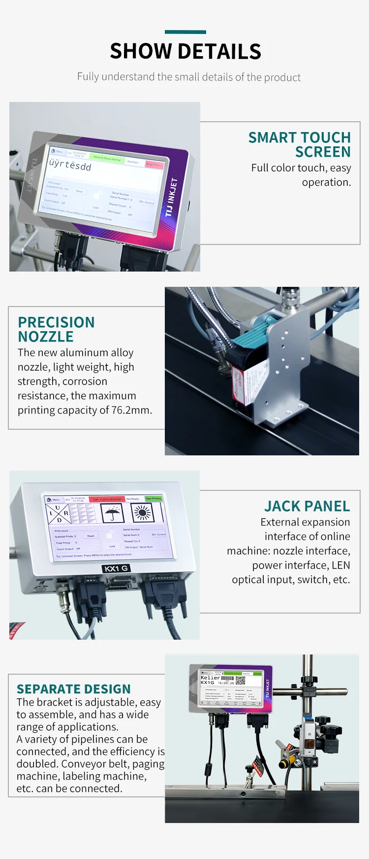 Expire Box Date Code Inkjet Printer - Automatic Batch Coding & OEM