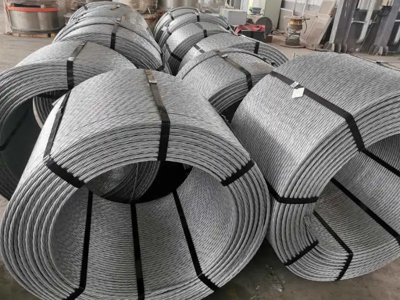 Galvanized Post Tension Astm A416 1860mpa 82b 1*7 Wire Prestressing 9 ...