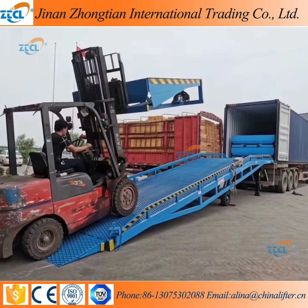 Mobile Loading Dock Forklift Ramp - Durable & Portable