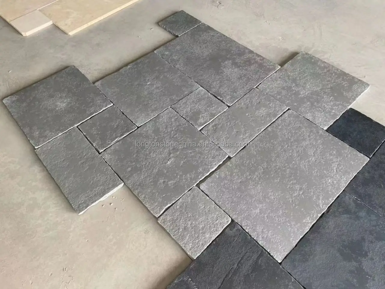 Classic French Pattern Limestone Paving Stone Garden Courtyard Tile ...