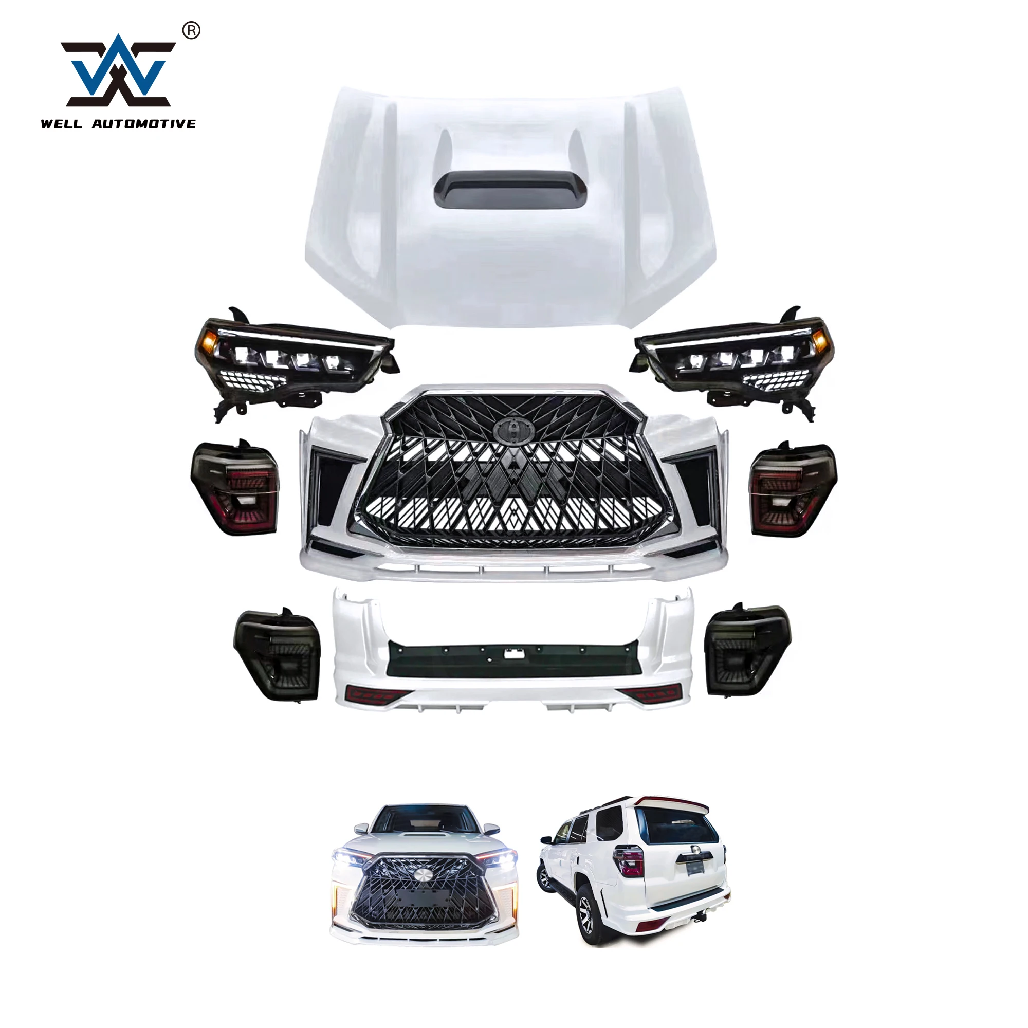 New Style Auto Body Parts Upgrade To Lx Body Kit Front Bumper Abs Grill ...