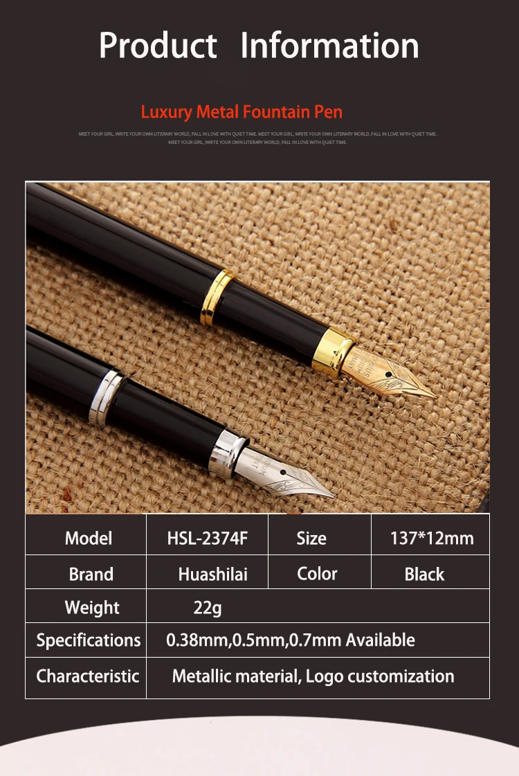 2024 New Model Official Pen High Quality Metal Fountain Pen Oem ...