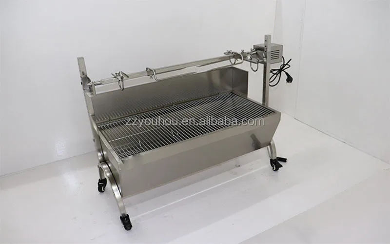 Outdoor Rotary Smoker Bbq Grill Meat Roasting Machine Automatic BBQ ...