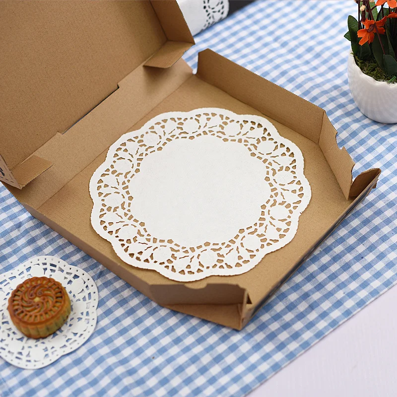 Custom Size Lace Paper Doily Food Placemats Cake Mats Coasters Paper ...