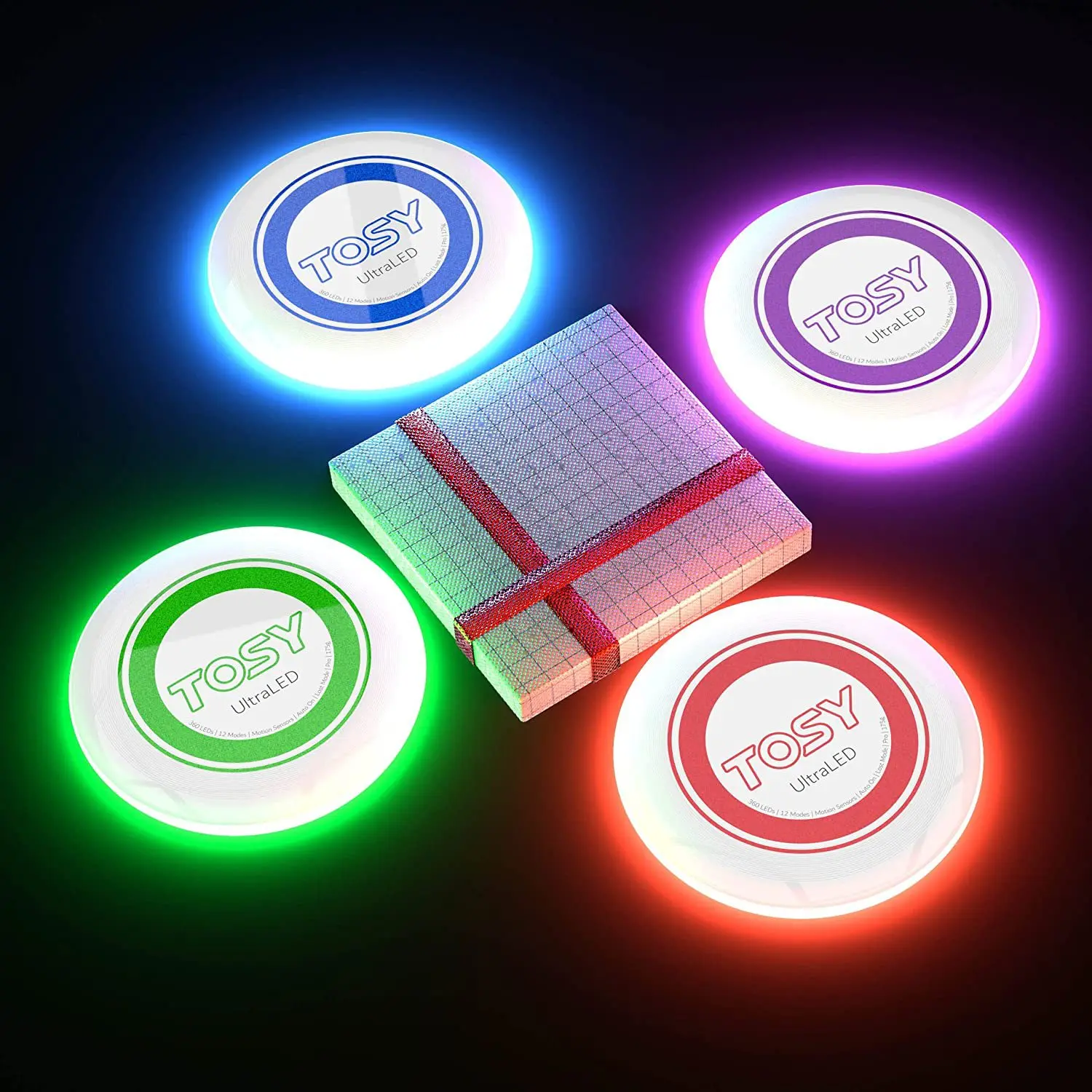 Flying Disc Custom Logo 36 & 360 Led Flying Disc - Extremely Bright ...