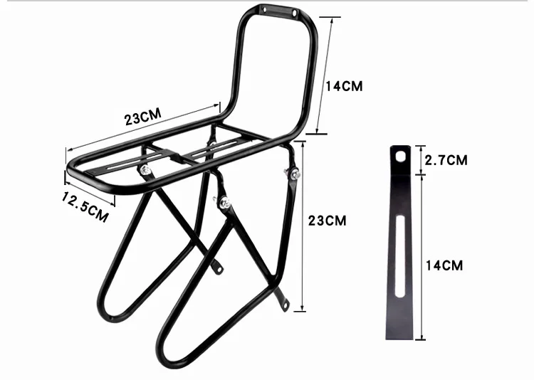 Height Adjustable Bicycle Luggage Carrier Aluminum Bicycle Rear Rack ...