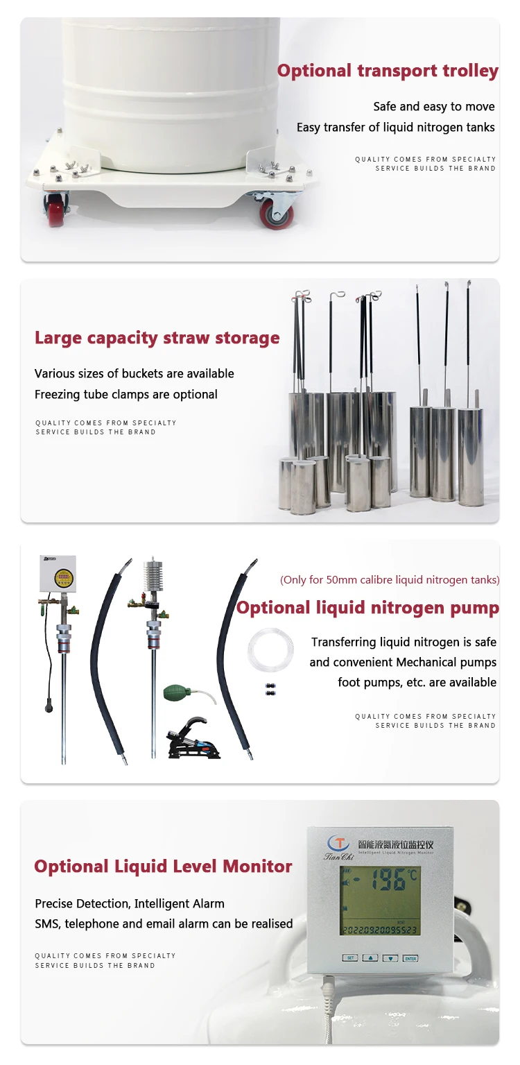 10L Dewar Vessel Liquid Nitrogen Bottle Semen Liquid Nitrogen Container ...