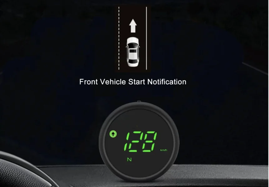 Mini 4K AI ADAS Dual Lens Car Camera Dashcam with HUD GPS Speedometer ...