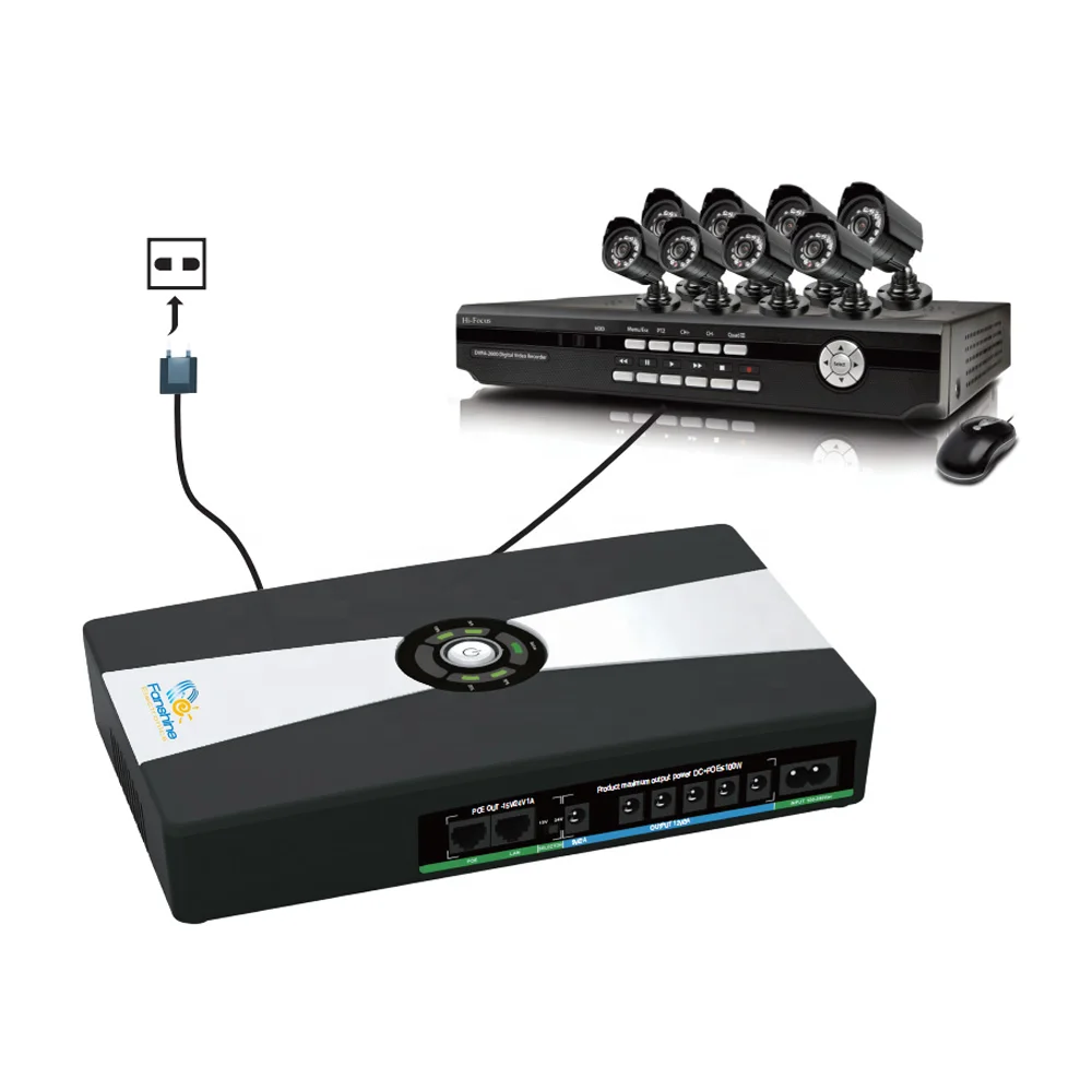 DC UPS for Laptop 4CH CCTV Kit Wifi Routers 60W, 36W, 95W, 10W