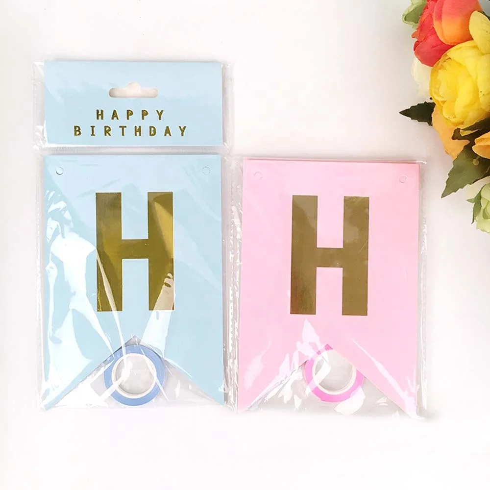 Happy Birthday Fishtail Letters Banner - Perfect Party Decor