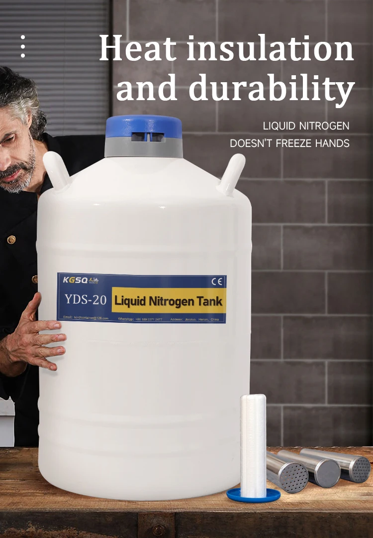 Small Dewar Vessel Flask 6L - Portable Liquid Nitrogen Container