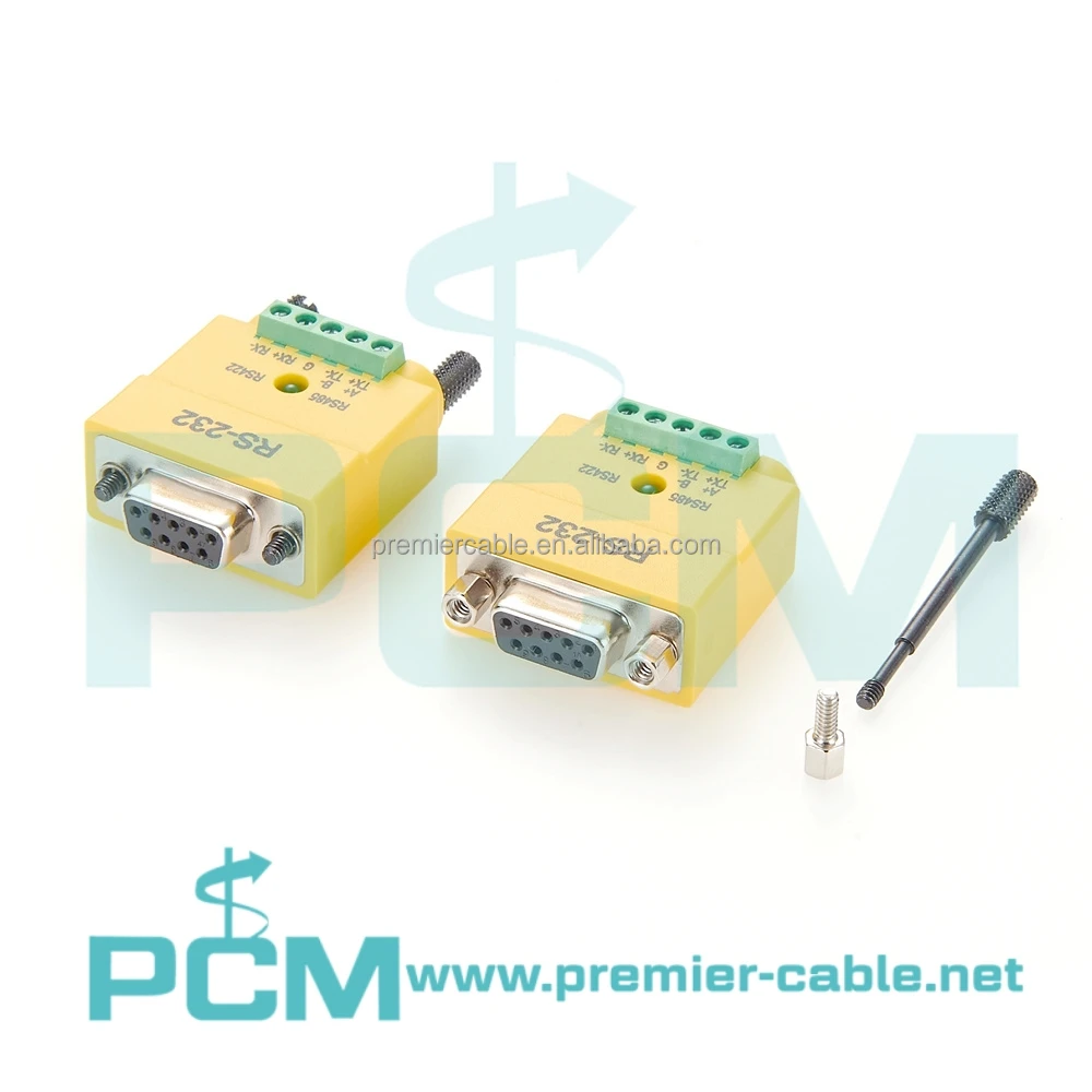 Combo DB9 Female RS232 to RS485 RS422 Terminal Block Industrial ...