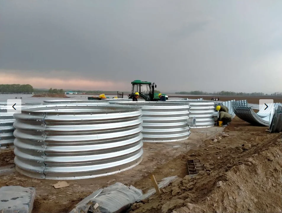 Half Round Culvert Pipe Galvanized Corrugated Steel Pipe Arch Culvert ...