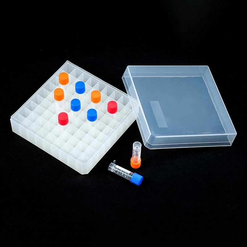 Polypropylene Lab 81 Well 100well Cryoboxes Cryo Storage Box For Cryo Tube - Buy 81 Well Cryo ...