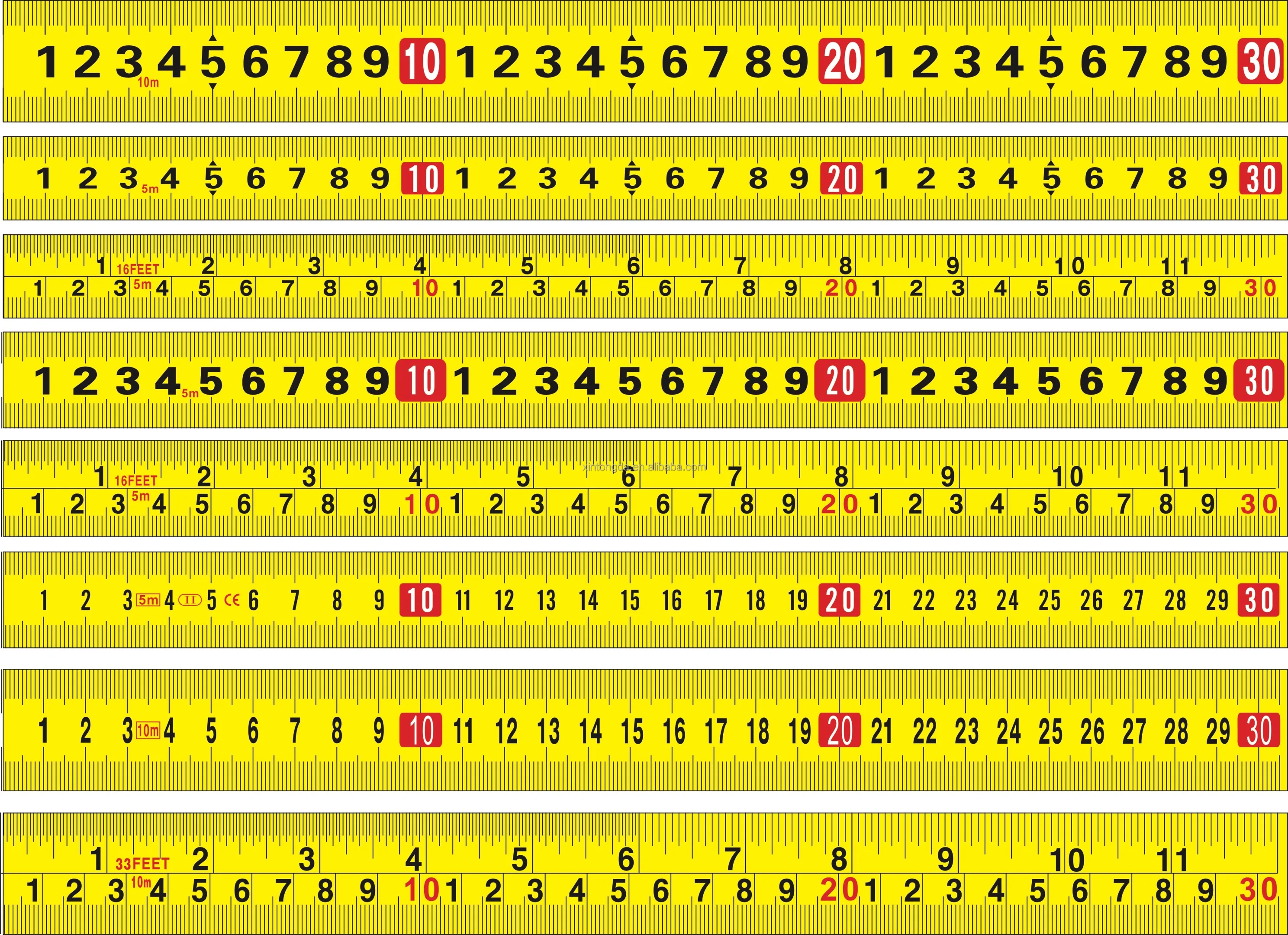 Probon Heavy Duty Sliver Hollow Metal Branded Metric 3m 5m 7.5m Tape ...