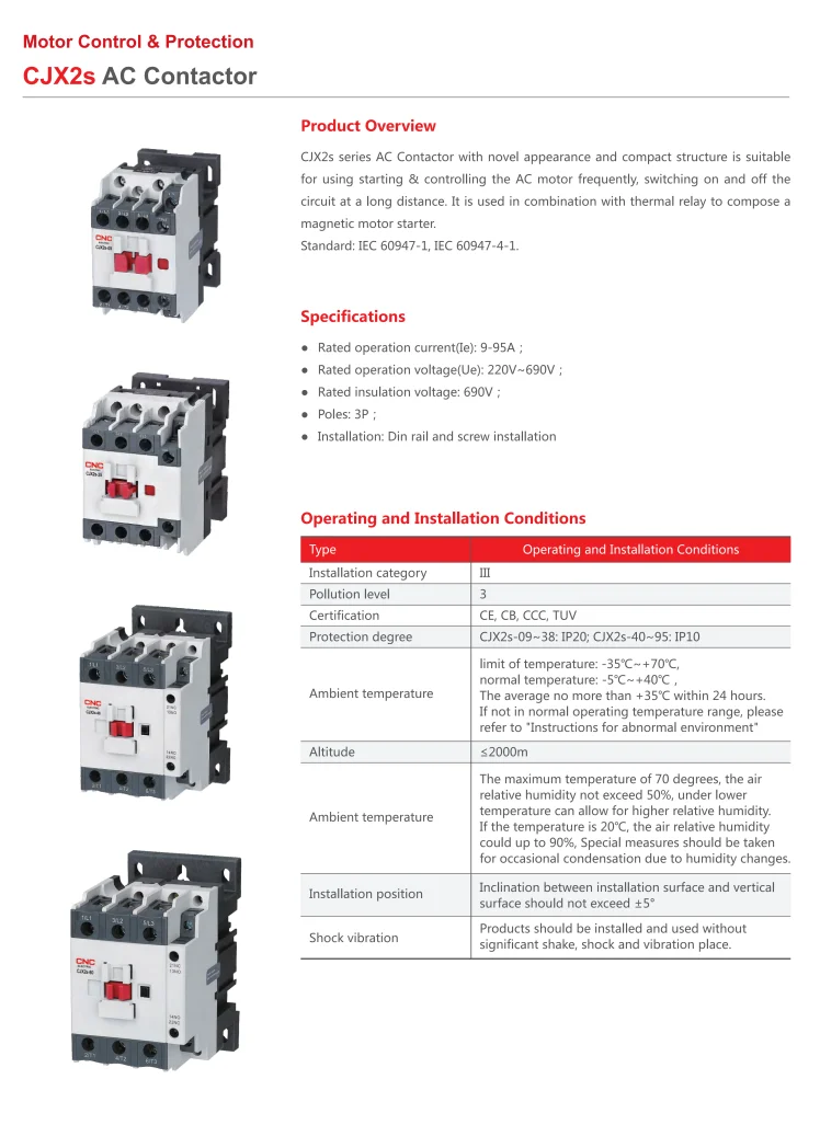 Cnc Electric 1no+1nc 3p 220v Contactores 9a 12a 18a 25a 32a 38a 40a 65a 80a 95a Ac Magnetic ...