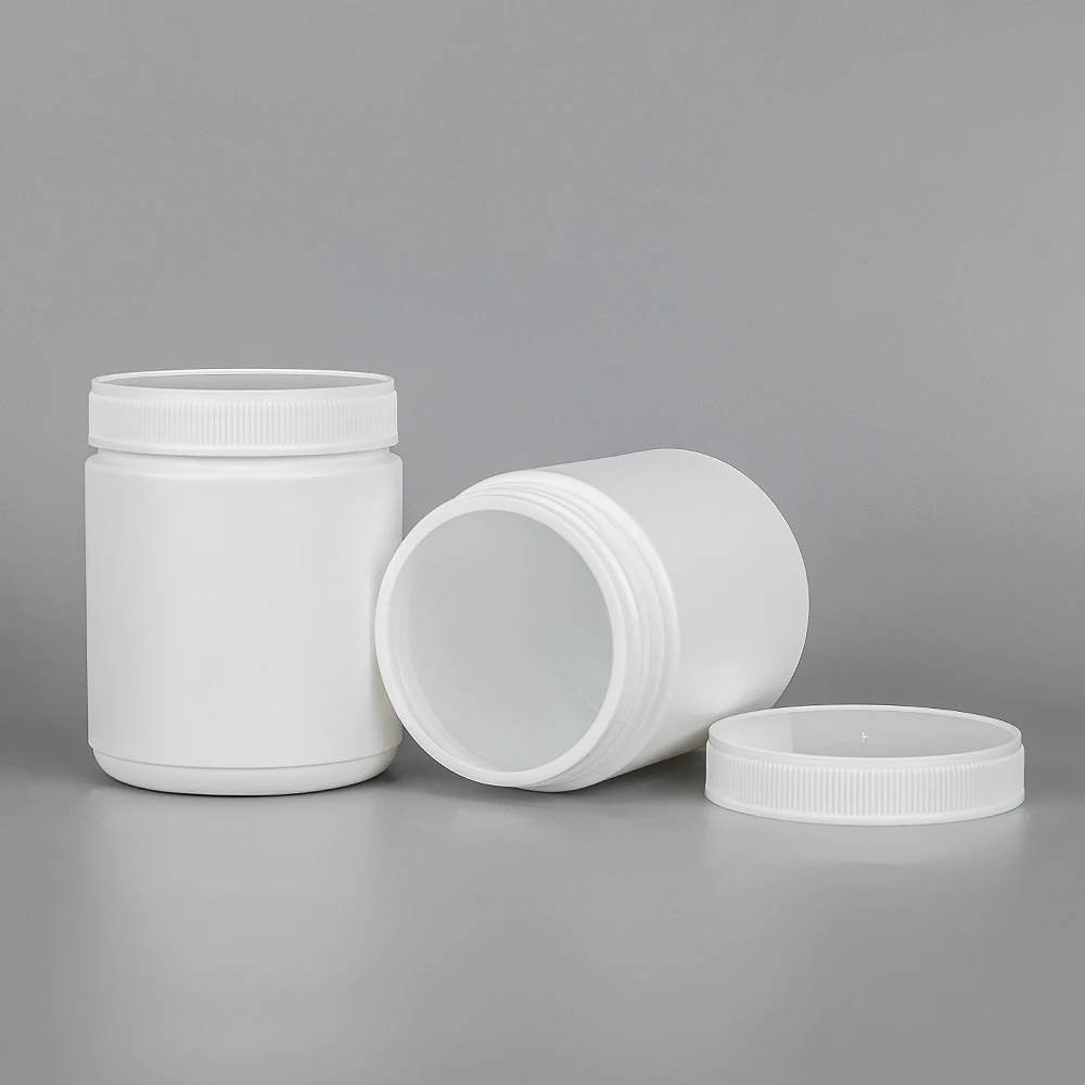 BPA Free 500cc HDPE Plastic Jars - Food Grade & Customizable