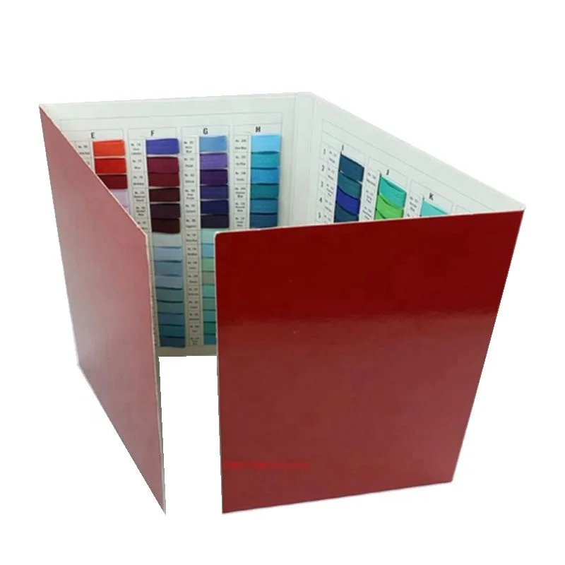 Custom Textile Sample Clip Cardboard Display Folder Swatch Book ...