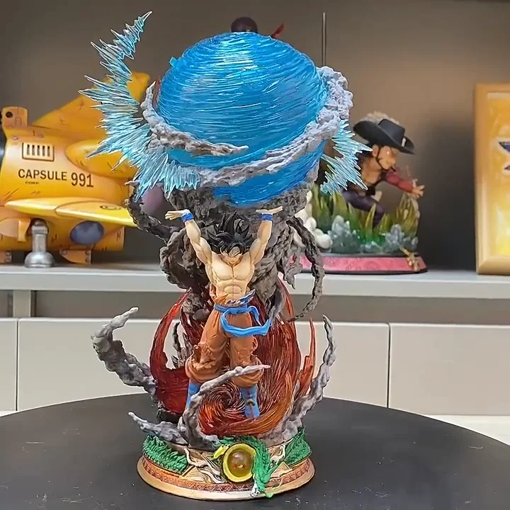23cm Anime Statue Son Goku Dragon Super Genki Bomb Luminous Super ...