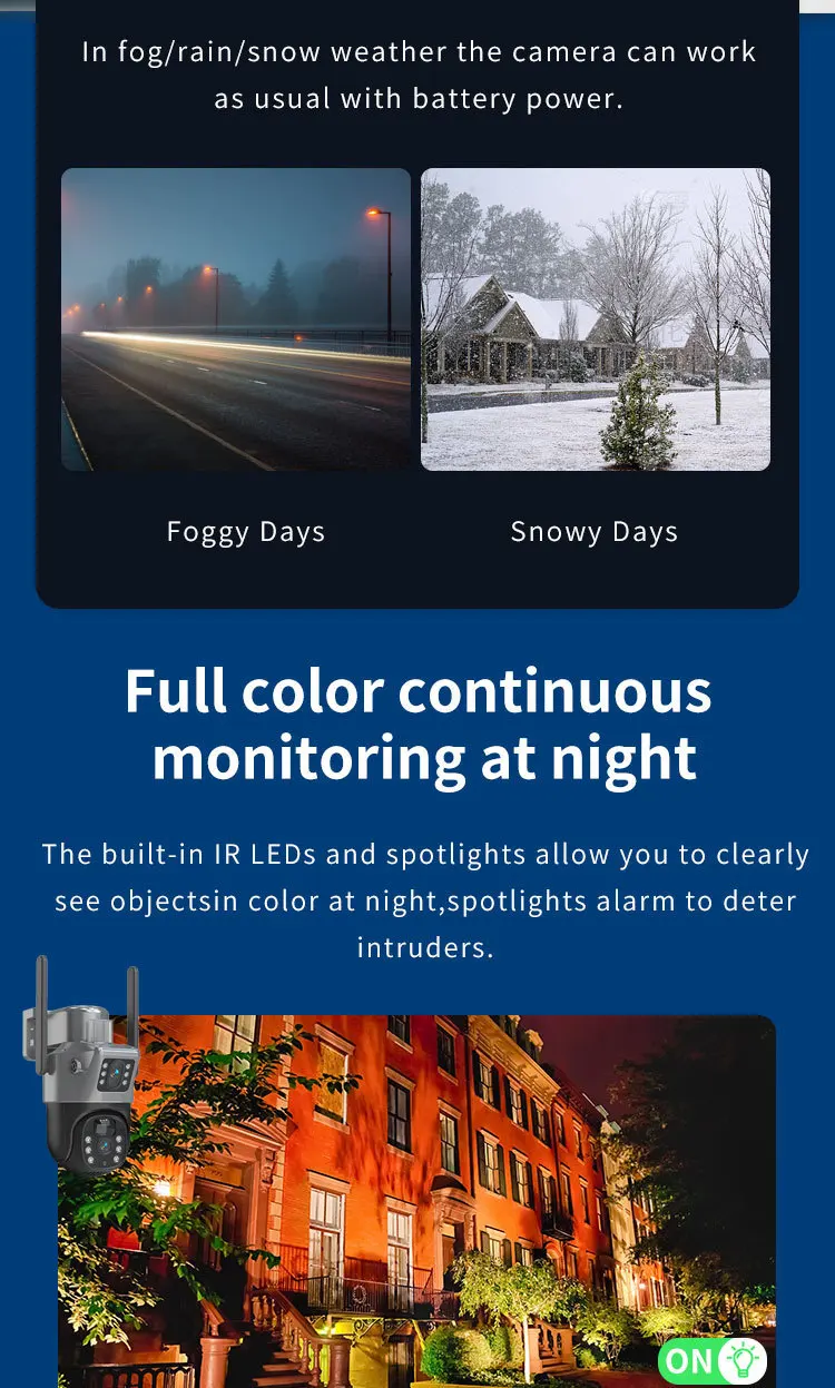 Three Eyes 4g V360 Solar Monitor 360 Degree Mobile Phone Remote Outdoor ...