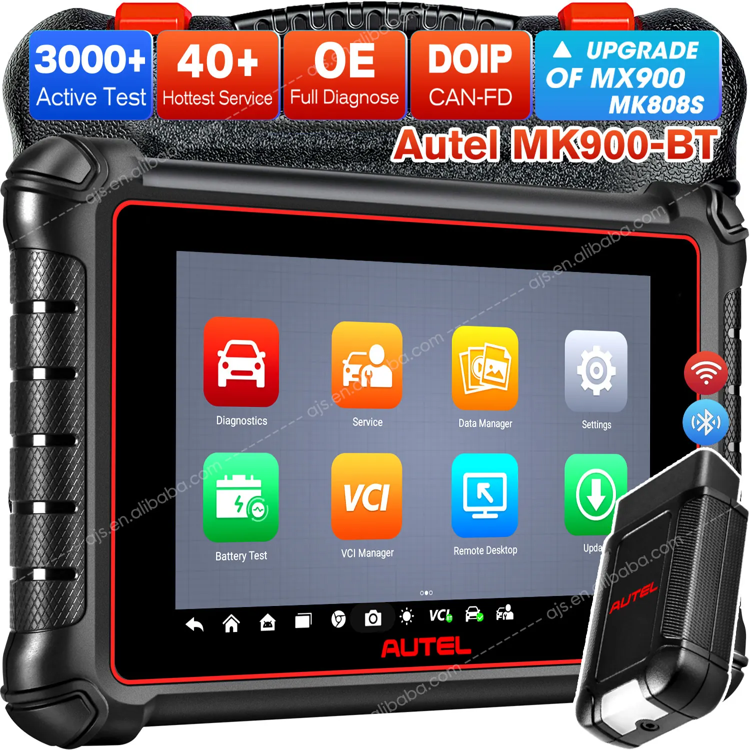 Autel Maxicom Mk900 Bt Car Diagnostic Tool Mk808 Mk900bt Mk808bt Altar ...
