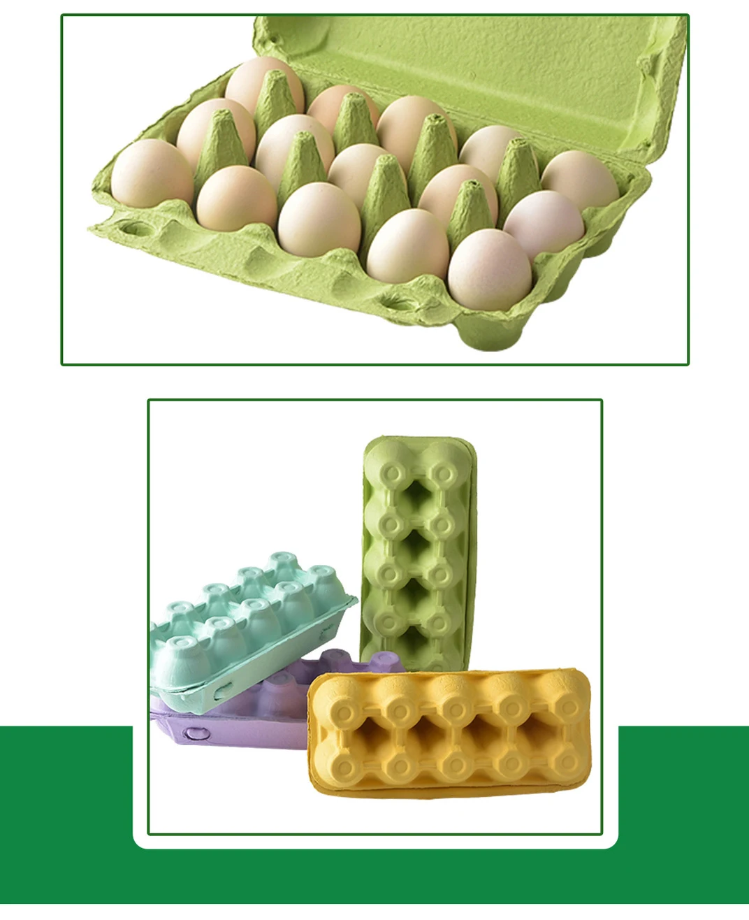 Manufacturer Custom Eco Quail Egg Packaging 12 6 4 Paper Pulp Box Egg ...