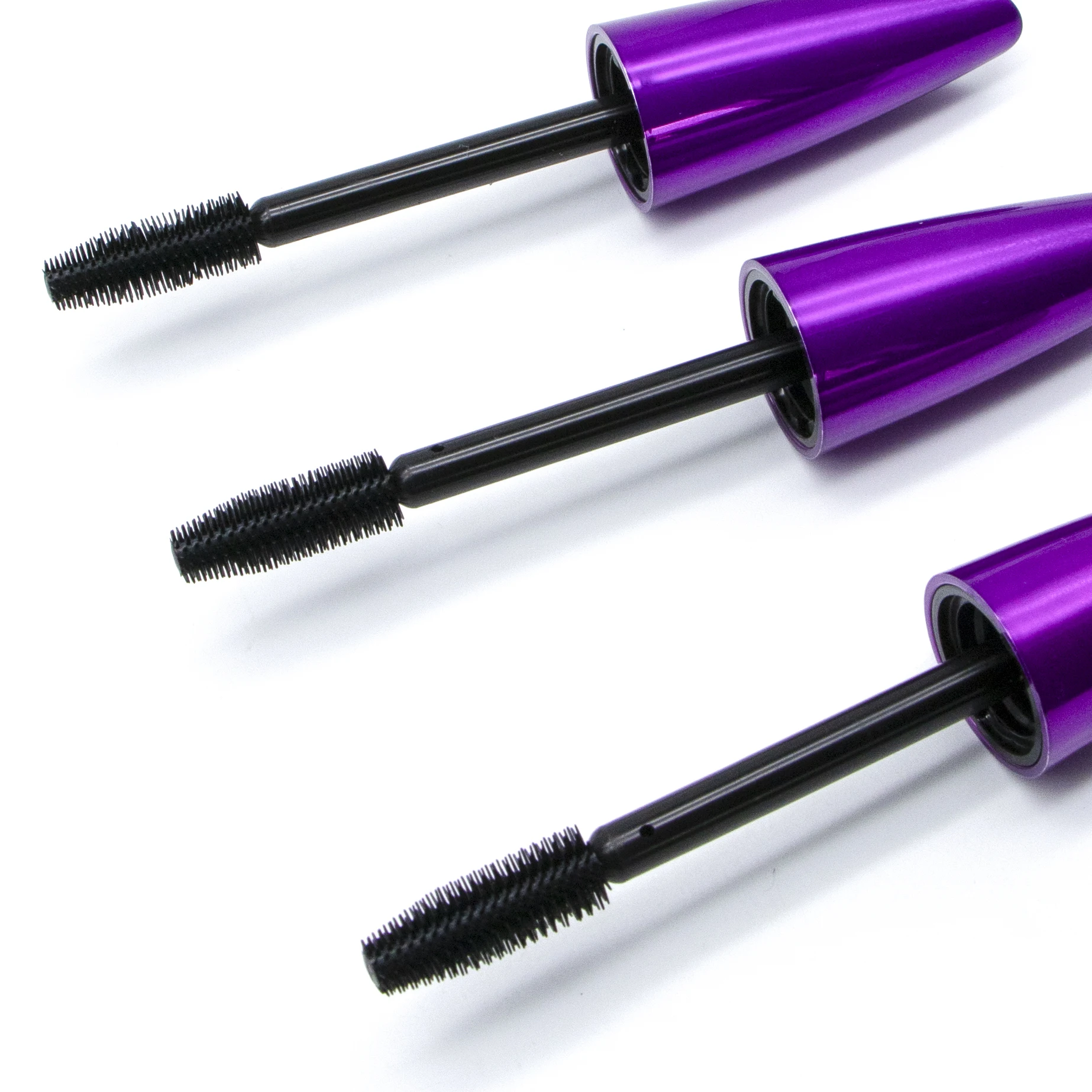 Blowing Bottle Injection Mascara Tube Bright Purple Coarse Rubber Brush ...