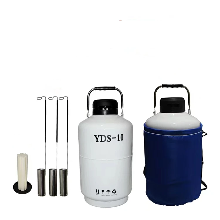 Yds 10l Artificial Insemination Semen Container Liquid Nitrogen Dewar Semen Collection Container ...