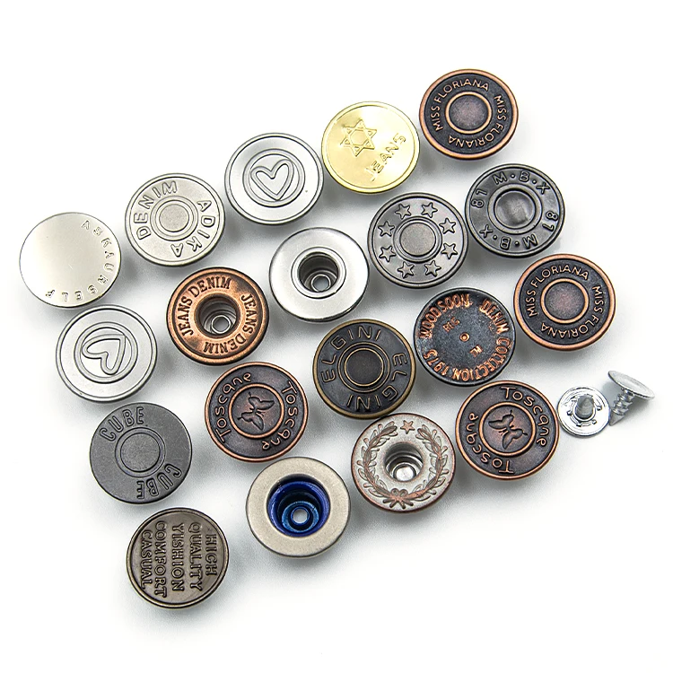 Custom Engraved Jeans Metal Buttons - Durable & Stylish