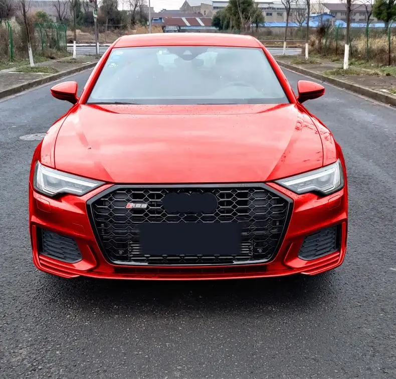 C8 Rs6 Grille Front Bumper Honeycomb Type B Replacement Grill For Audi ...