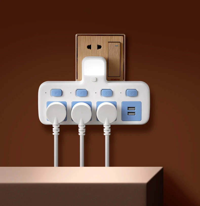 Smart Wireless Lightning Protection Socket Conversion Plug Socket Multi ...