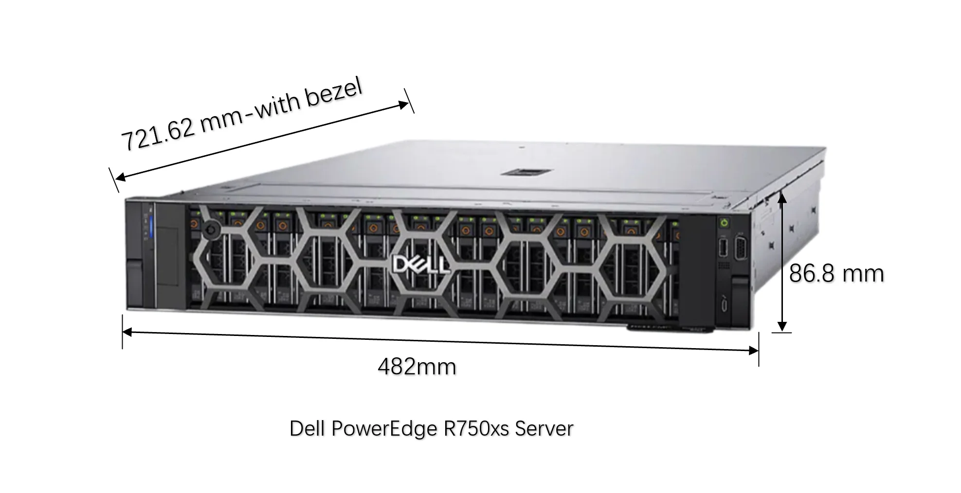 Poweredge R750xs 4314 2.4ghz 16core 24m-cache 1p 16g Ddr4-3200 8lff 2*2tb H355 Nic 1g-2port 800w ...