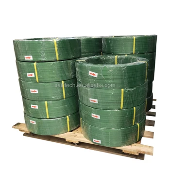 High Strength Green Color Embossed Plastic Polyester Strap Pet ...