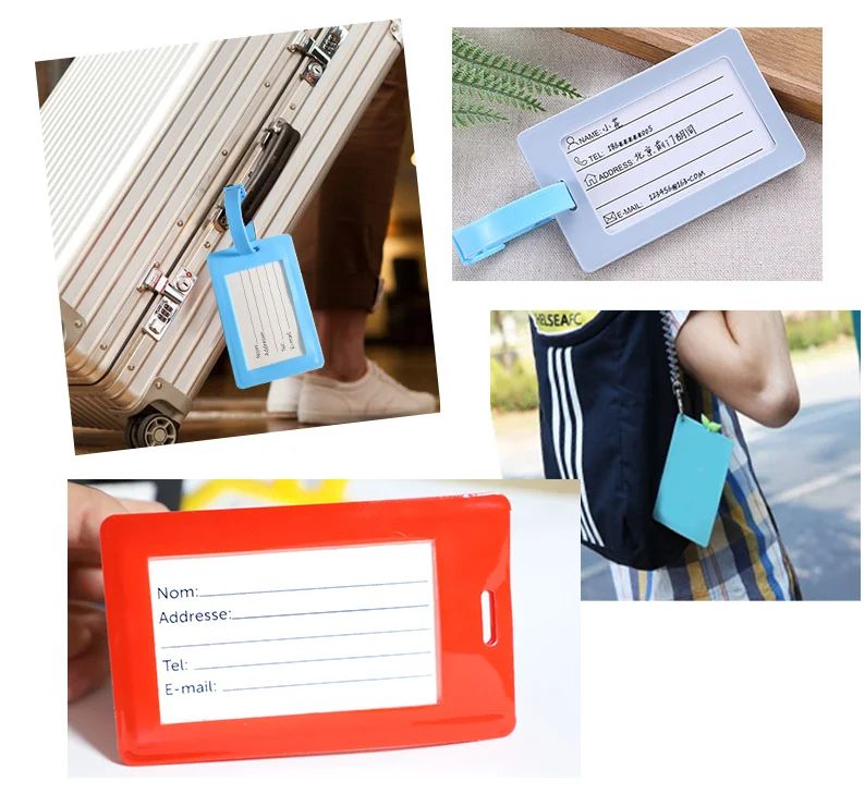 Custom 3D Soft Silicone Luggage Tags - Durable & Stylish