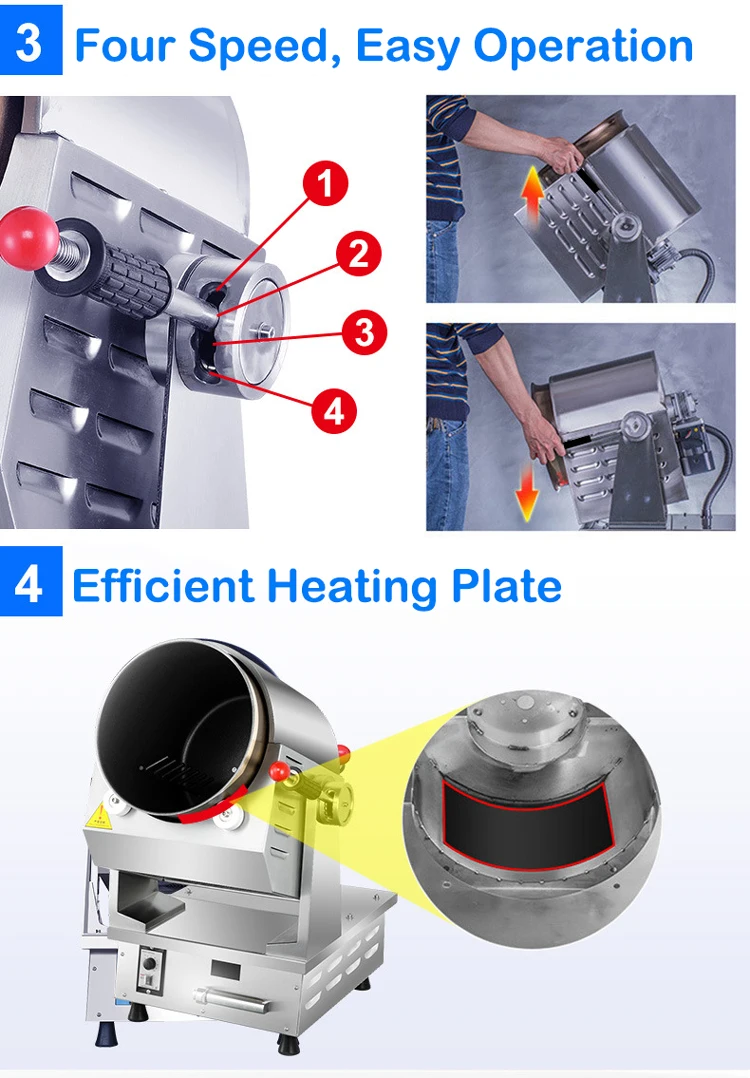 Tabletop Intelligent Automatic Electric Cooking Wok Robot