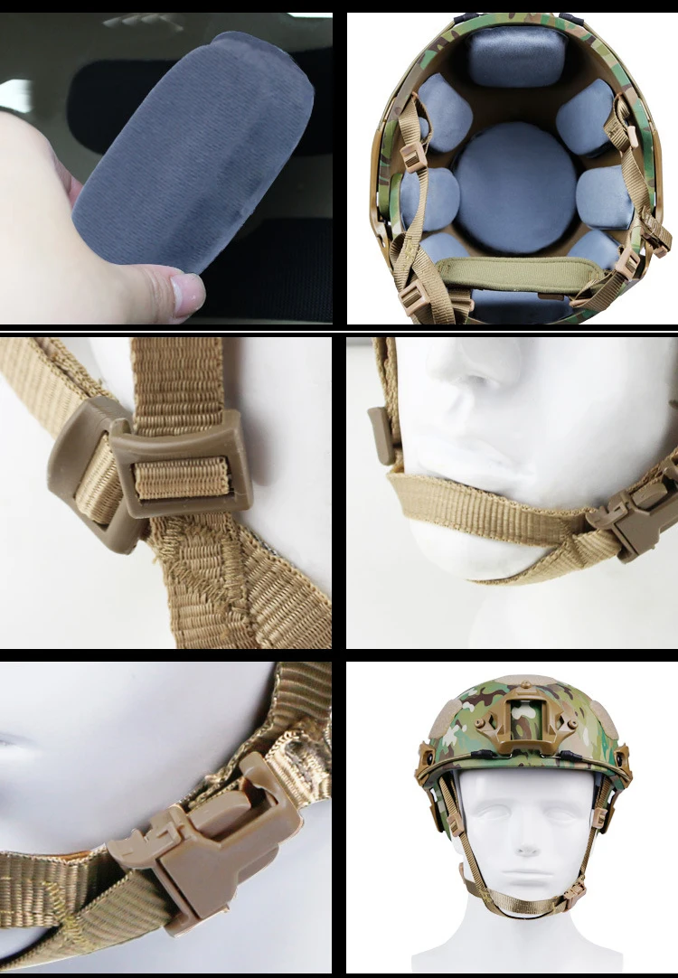 Stock High Quality Soft Pads PE Tactical Mitch 2000 Fast Helmet ...
