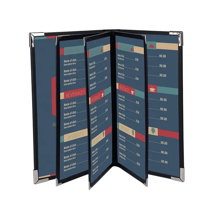Cover Menu Restoran - Premium Leather Bar Menu Covers