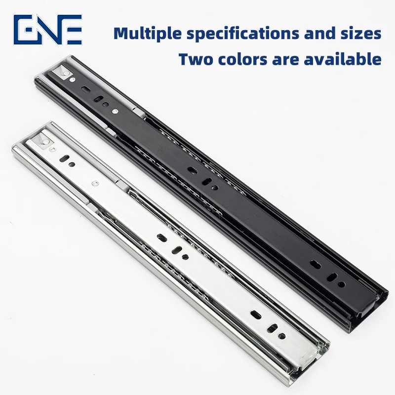 3 Fold Full Extension Ball Bearing Drawer Slide Push Open Soft Close ...