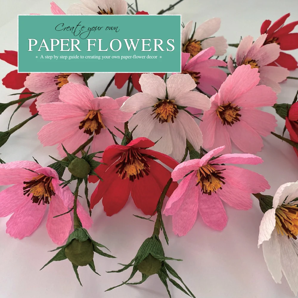 Custom Kids DIY Paper Flower Making Kit Make Your Own Paper Flower Toys ...