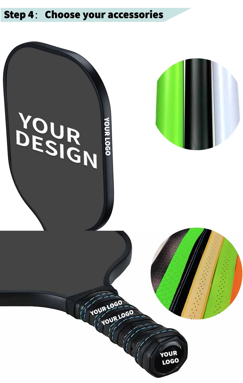 T700 Texture Custom Raw Carbon Fiber Pickleball Paddle Rackets ...