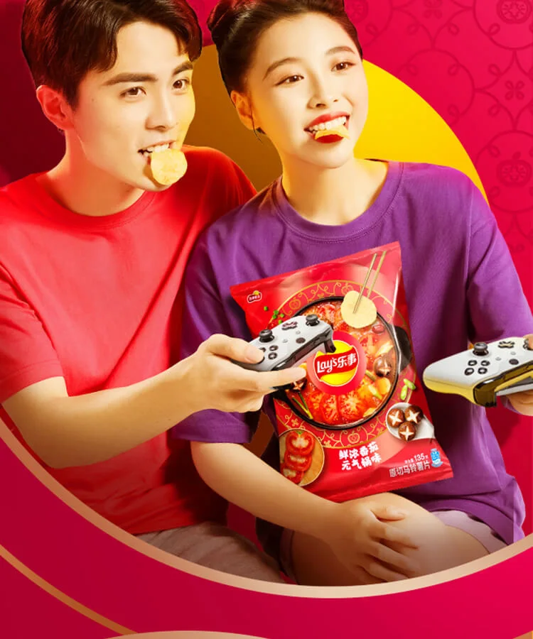 Lays Potato Chips - Exotic Snack with Spicy Butter Sesame Sauce Flavor
