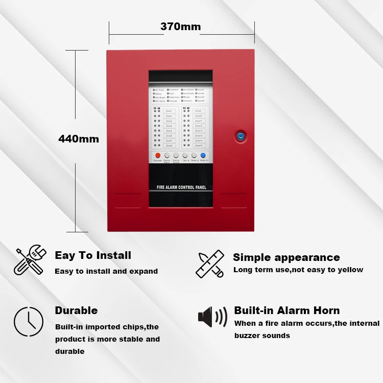 Conventional Integrated Control Fire Alarm 4zone Panel
