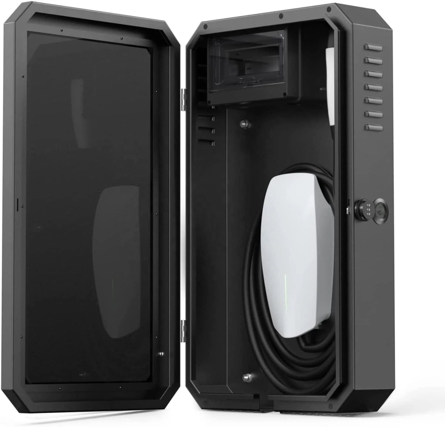 Outdoor wall mounted metal enclosure ev car charger IP65 metal ...