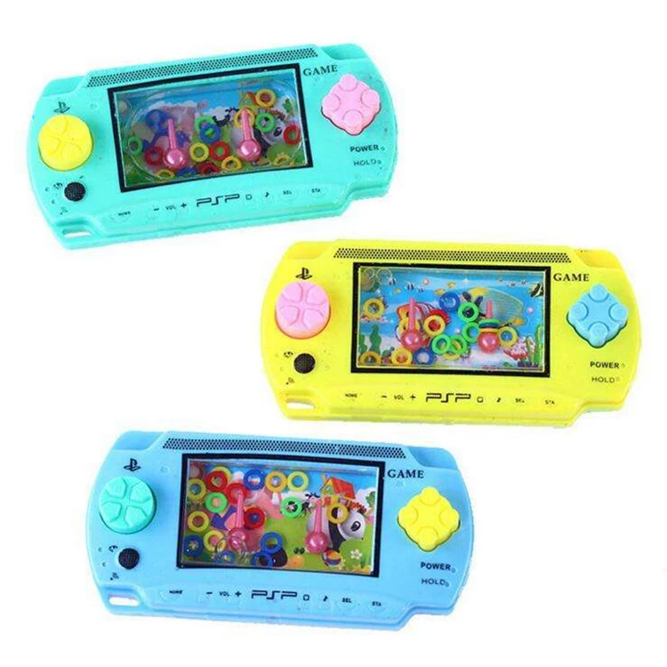 Mini Handheld Game Console - Squeeze Plastic Water Ring Game Toys Gifts ...